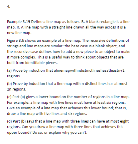 4. Example 3.19 Define a line map as follows. B. A | Chegg.com