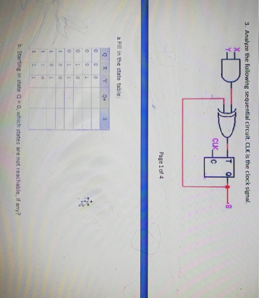 Solved 3. Analyze the following sequential circuit. CLK is | Chegg.com