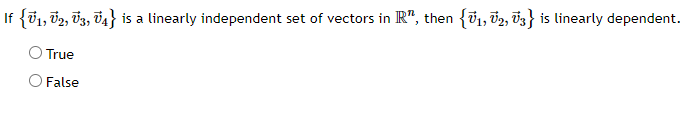 Solved If {v1,v2,v3,v4} is a linearly independent set of | Chegg.com