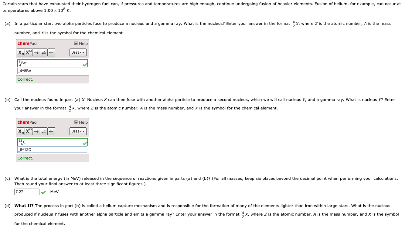 Solved Certain stars that have exhausted their hydrogen fuel | Chegg.com