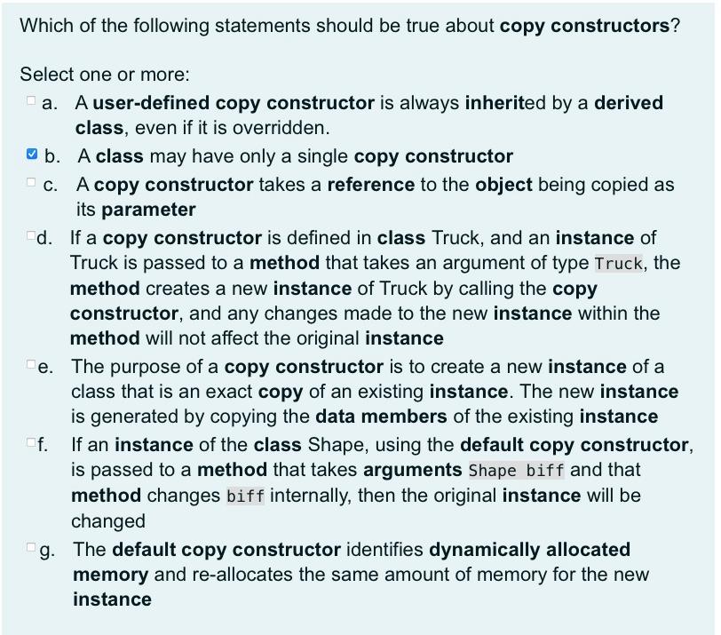 Solved Which of the following statements should be true | Chegg.com
