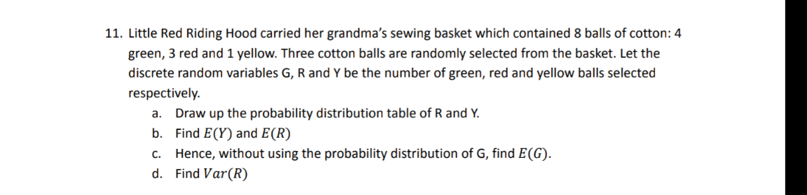 Solved 11. Little Red Riding Hood carried her grandma's | Chegg.com