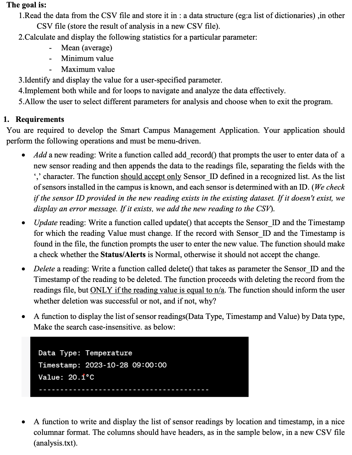 Solved Problem Description IoT has been used in many fields, | Chegg.com
