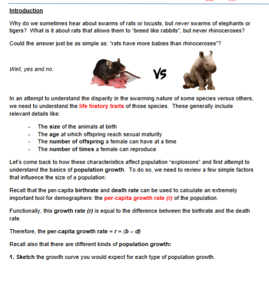 Solved Introduction Why do we sometimes hear about swarms of | Chegg.com