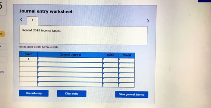 Solved Exercise 16-16 Change in tax rates; calculate taxable | Chegg.com
