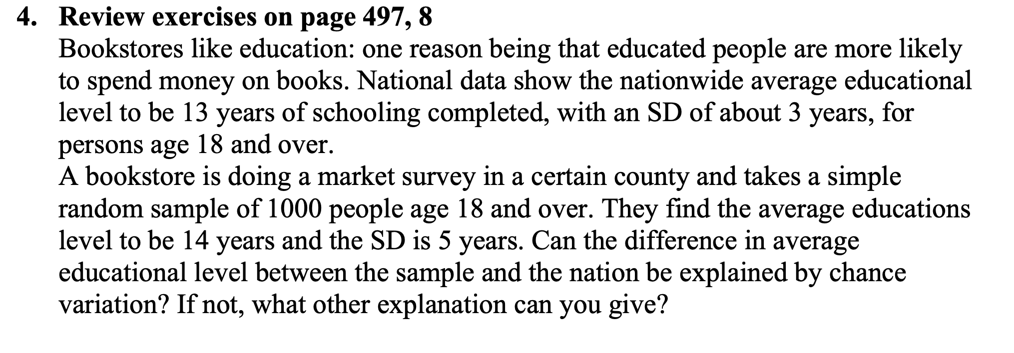 Solved 4. Review exercises on page 497, 8 Bookstores like | Chegg.com