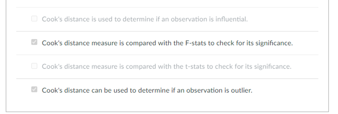Solved Part 1 :Identifying outliners and influential | Chegg.com