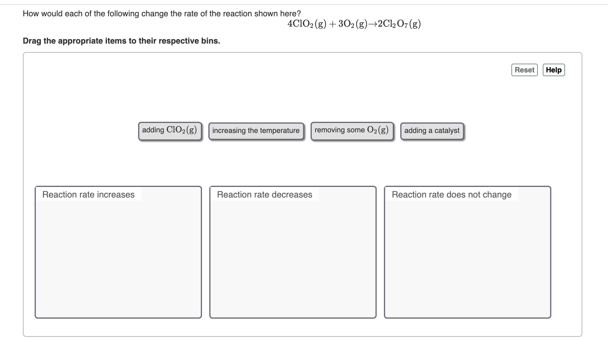 Solved How would each of the following change the rate of | Chegg.com