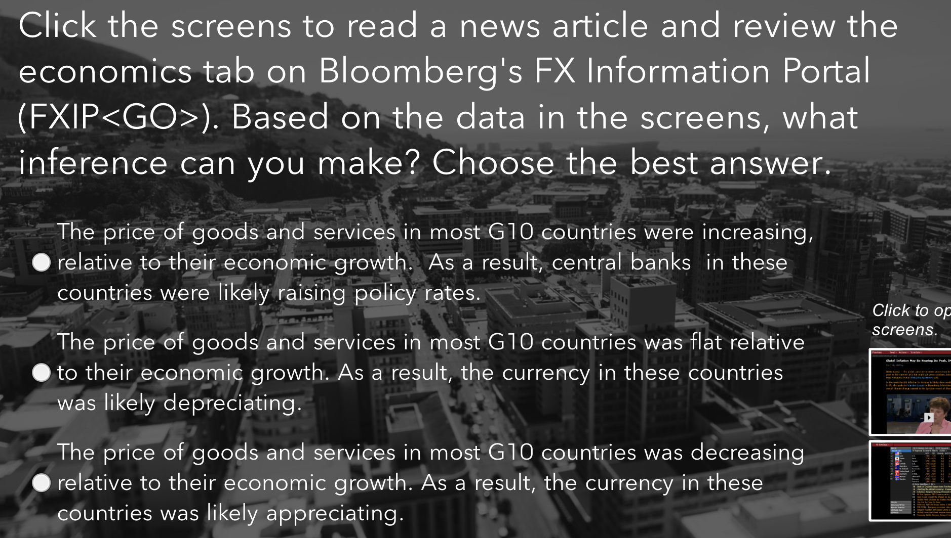 Solved Click the screens to read a news article and review | Chegg.com