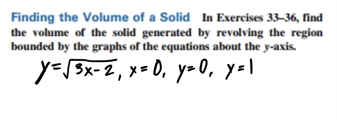 Solved Finding the Volume of a Solid In Exercises 33-36, | Chegg.com
