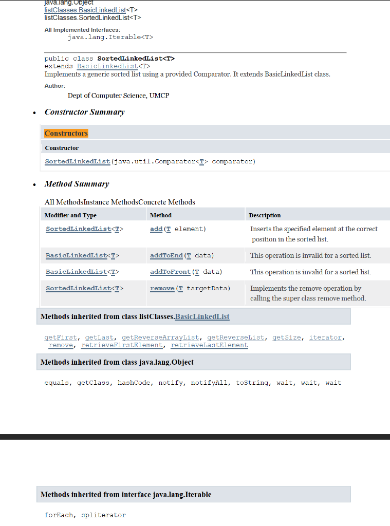 Solved - listClasses package → Where classes implementing | Chegg.com