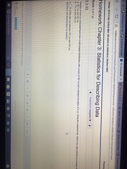 Statistics and probability Archive | January 02 2018 | Chegg.com