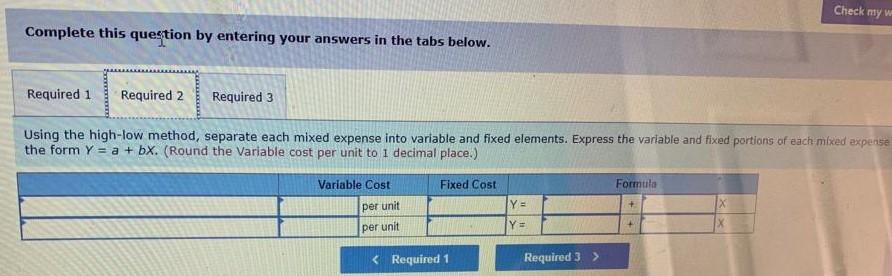 Solved Problem 6A-7 (Algo) Cost Behavior; High-Low Method; | Chegg.com