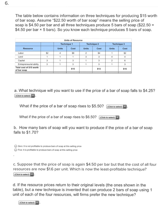 Solved The table below contains information on three | Chegg.com