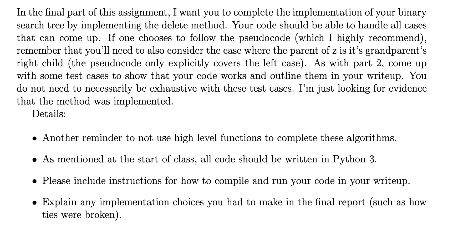 Solved In this assignment will be focused on trees and | Chegg.com