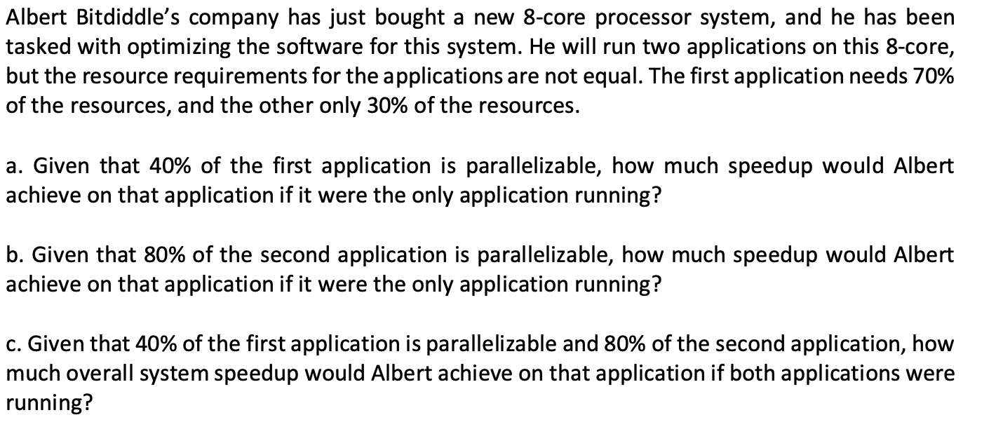 Solved Albert Bitdiddle's company has just bought a new | Chegg.com