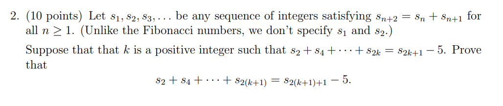Solved 2. (10 points) Let S1, S2, S3, ... be any sequence of | Chegg.com