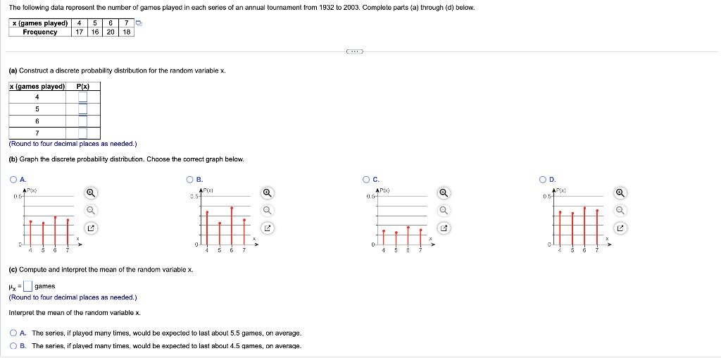 Solved (a) Construct a discrete probability distribution for | Chegg.com