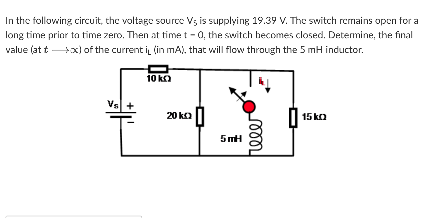 Solved In the following circuit, the voltage source VS is | Chegg.com