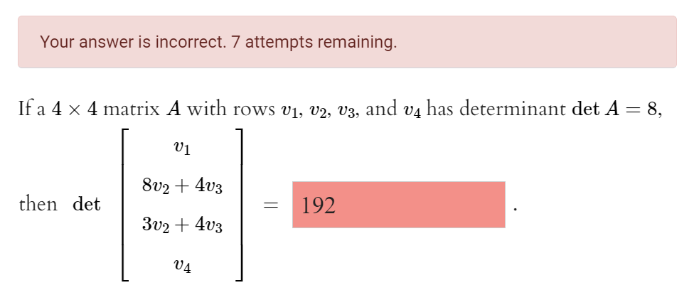 Solved Your answer is incorrect. 7 attempts remaining.If a | Chegg.com Solved Your answer is incorrect. 7 attempts remaining.If a | Chegg.com