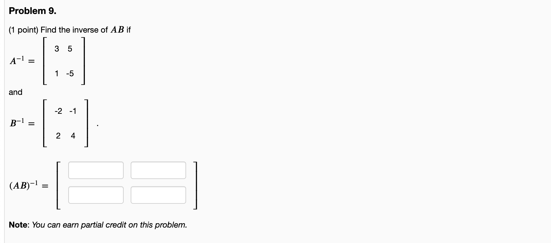 solved-problem-9-1-point-find-the-inverse-of-ab-if-3-a-1-chegg