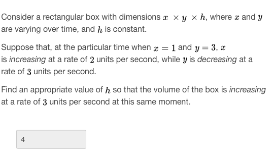 Solved Consider a rectangular box with dimensions x x y x h, | Chegg.com