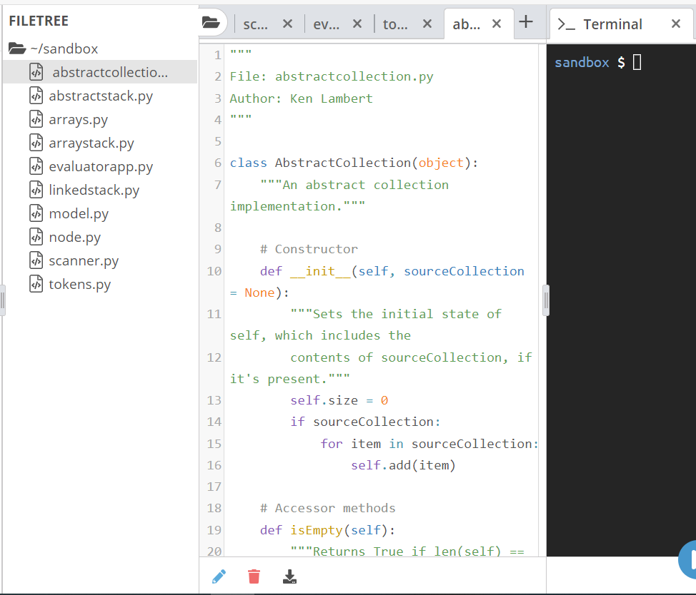 Solved Complete the class located in scanner.py needed to | Chegg.com