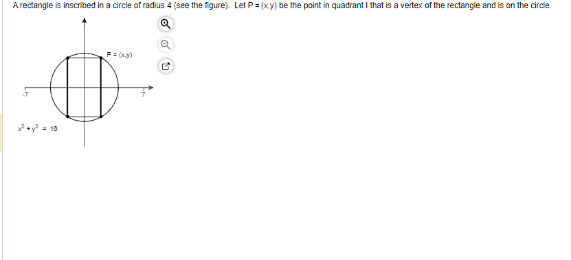 Solved (a) Express the area A of the rectangle as a | Chegg.com