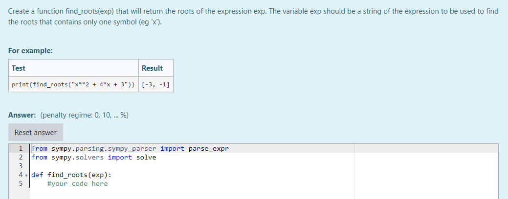 Create a function check_intersection(exp1, exp2) that | Chegg.com