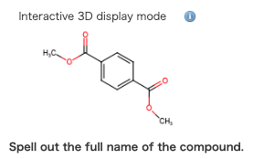 Solved Interactive 3D display mode H2C Spell out the full | Chegg.com