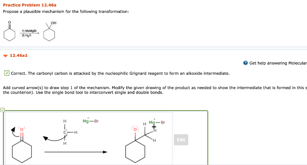 Solved Practice Problem 12.46a Propose a plausible mechanism | Chegg.com
