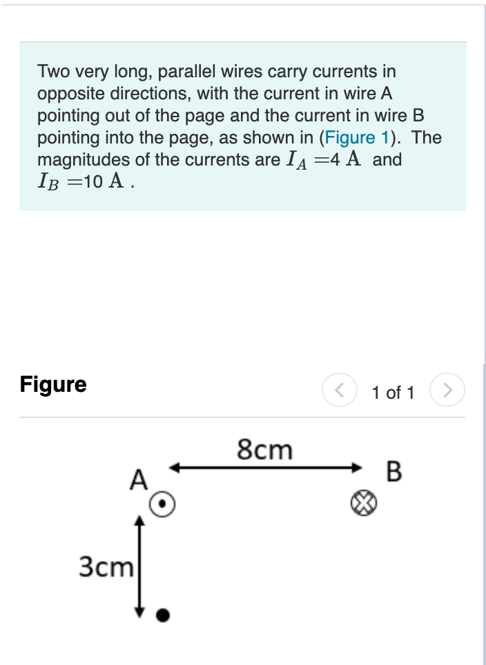 Solved Two very long, parallel wires carry currents in | Chegg.com