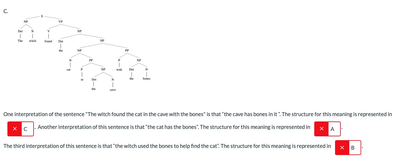 The witch found the cat in the cave with the bones | Chegg.com