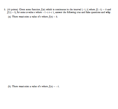 Solved 5. (10 points) Civen some function f(x) which is | Chegg.com