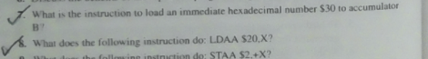 Solved 6. Suppose accumulator A contains hexadecimal number | Chegg.com