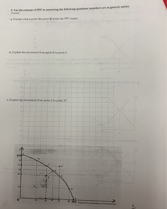 Solved 5. Use the concept of PPF in answering the following | Chegg.com