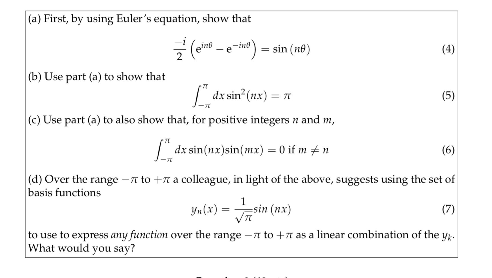 Solved (a) First, by using Euler's equation, show that | Chegg.com