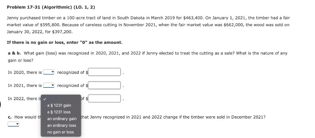 Solved Problem 17-31 (Algorithmic) (LO. 1, 2) Jenny | Chegg.com