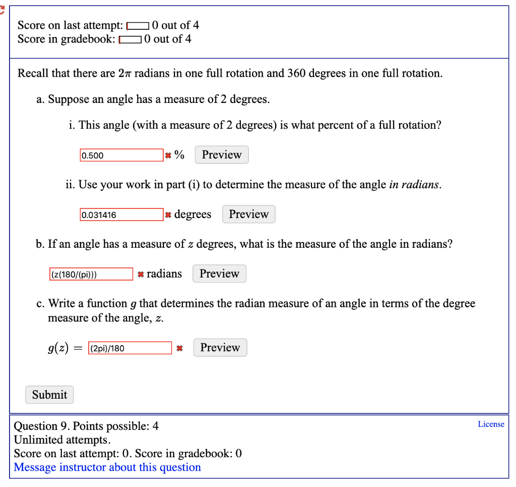 Solved 0 Score on last attempt: O Score in gradebook: O out | Chegg.com