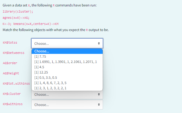 Solved Given a data set x, the following R commands have | Chegg.com