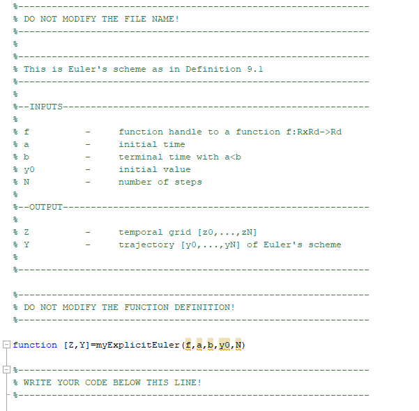 Solved Assignment 4.1. (explicit and implicit Euler scheme, | Chegg.com