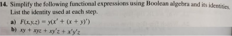 Solved 14. Simplify the following functional expressions | Chegg.com
