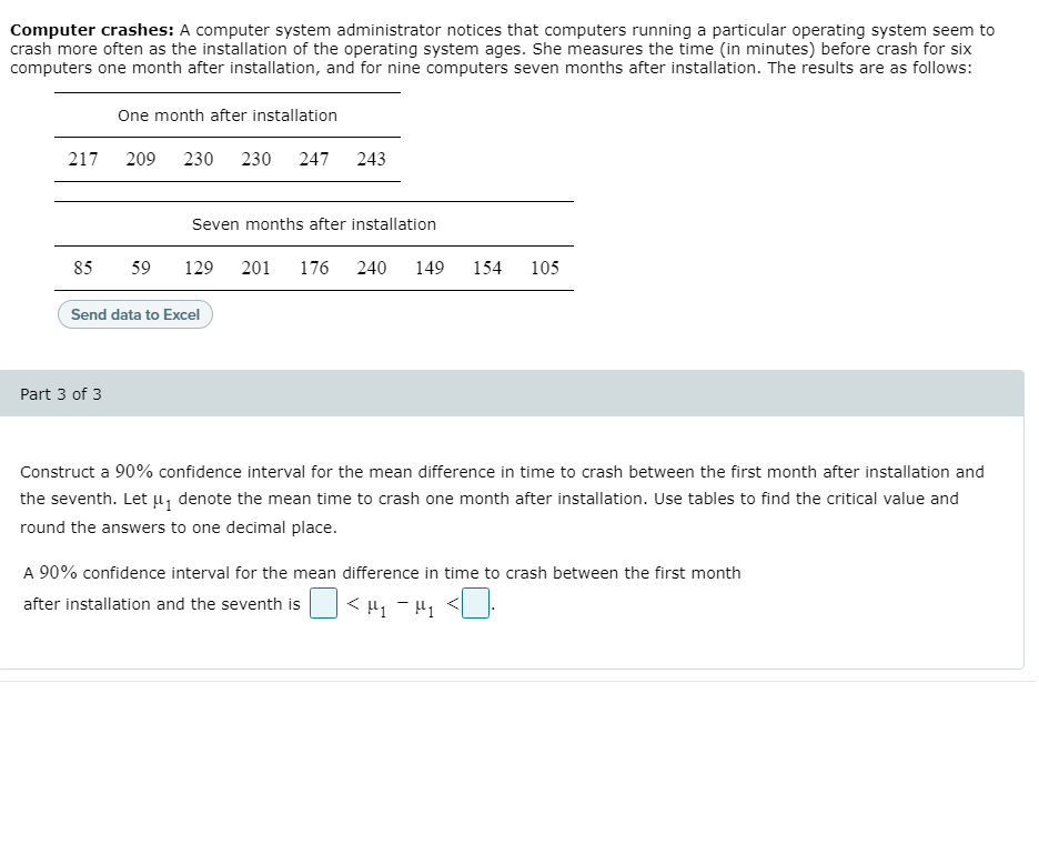 Solved Computer crashes: A computer system administrator | Chegg.com