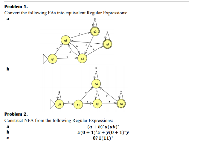 Solved Plaese help me my homework Assignment Regex Theory | Chegg.com