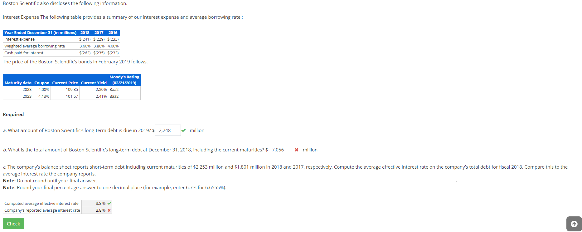 Solved Interpreting Debt Footnotes on Interest Rates and | Chegg.com