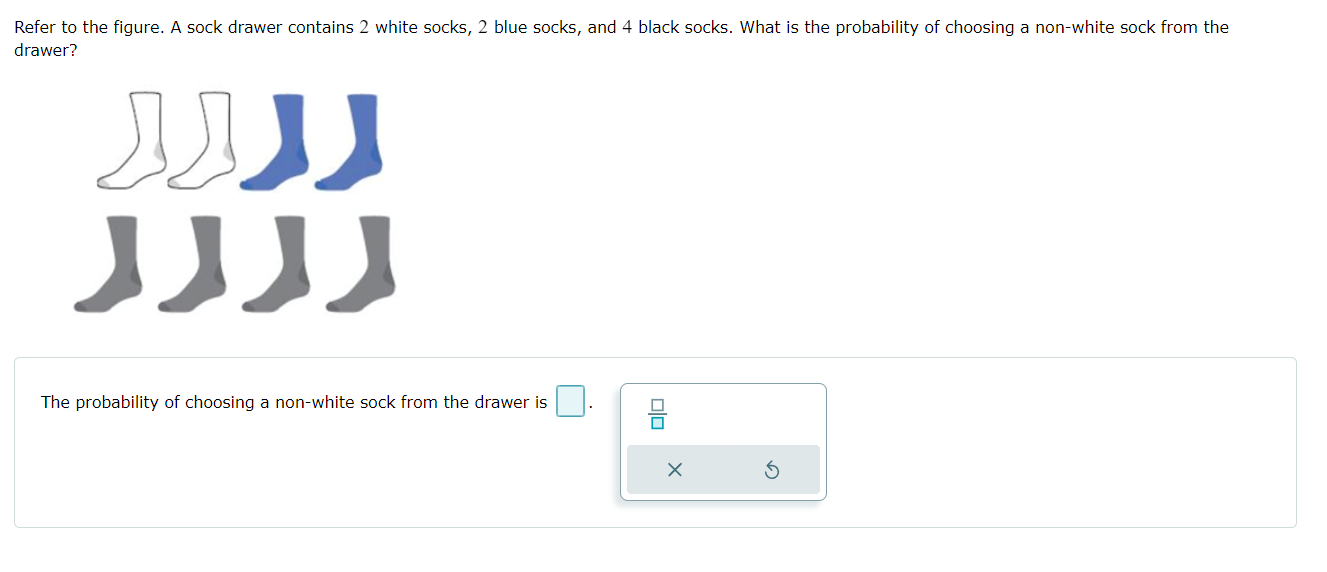 Solved Refer to the figure. A sock drawer contains 2 white | Chegg.com