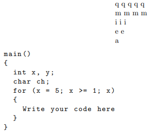 Solved Complete the following code to print the following | Chegg.com