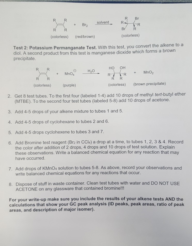 Solved 6. With your test tube observations, what is the | Chegg.com