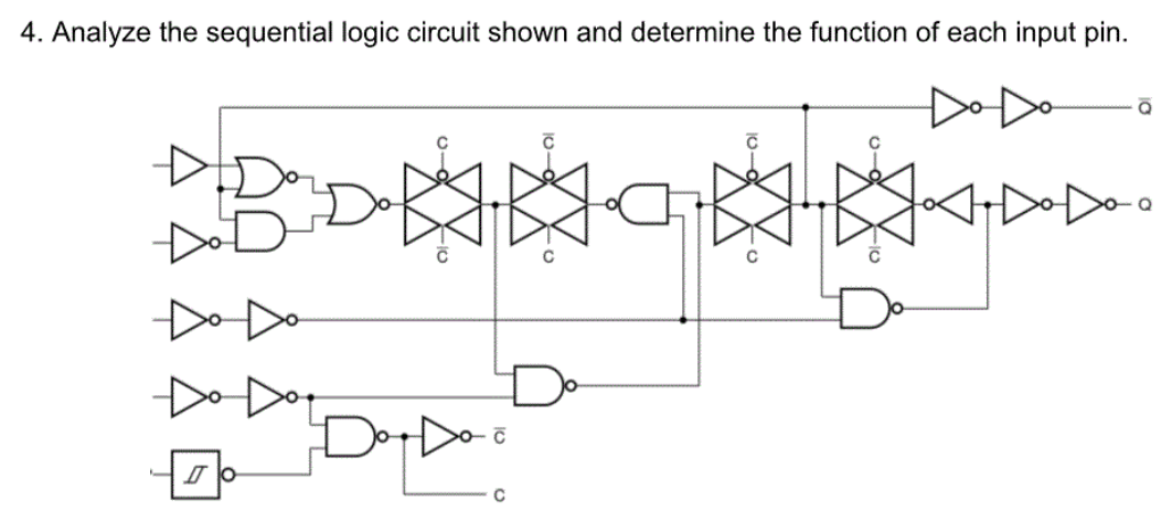 4. Analyze the sequential logic circuit shown and | Chegg.com