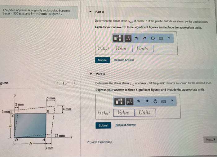 Solved The piece of plastic is originally rectangular. | Chegg.com